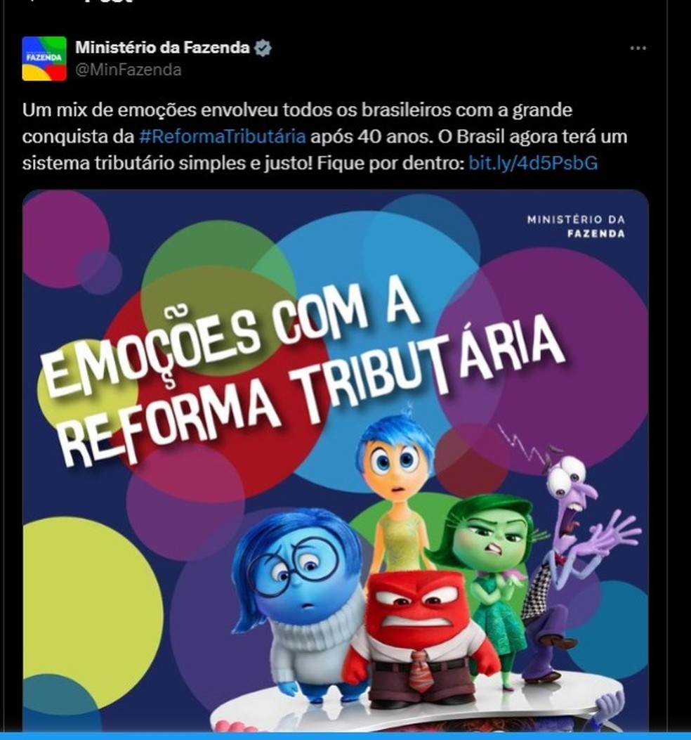 Ministério da Fazenda entra na 'disputa dos memes' com Divertidamente e ...
